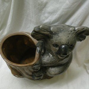 Vintage | Accents | Vintage Koala On Branch Pottery Planter | Poshmark